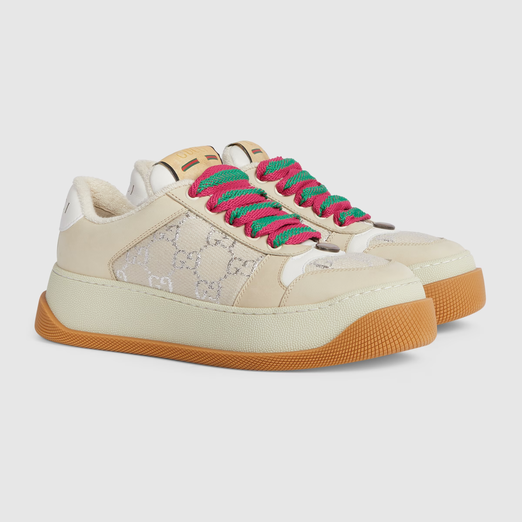 Giày Nữ Gucci Double Screener Woven 'Beige Comb' 750633-FAB4S-9058 – LUXITY