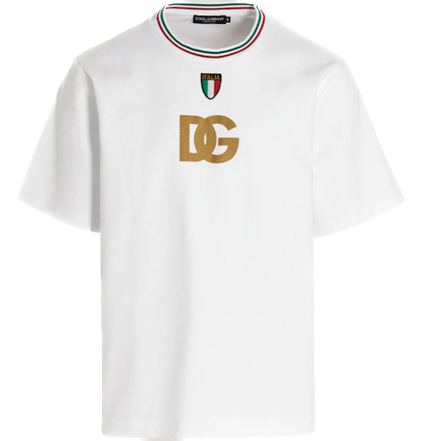 Áo Nam Dolce & Gabbana Logoed Scudetto Patch 'White' G8NV9ZFUGK4W0001 ...