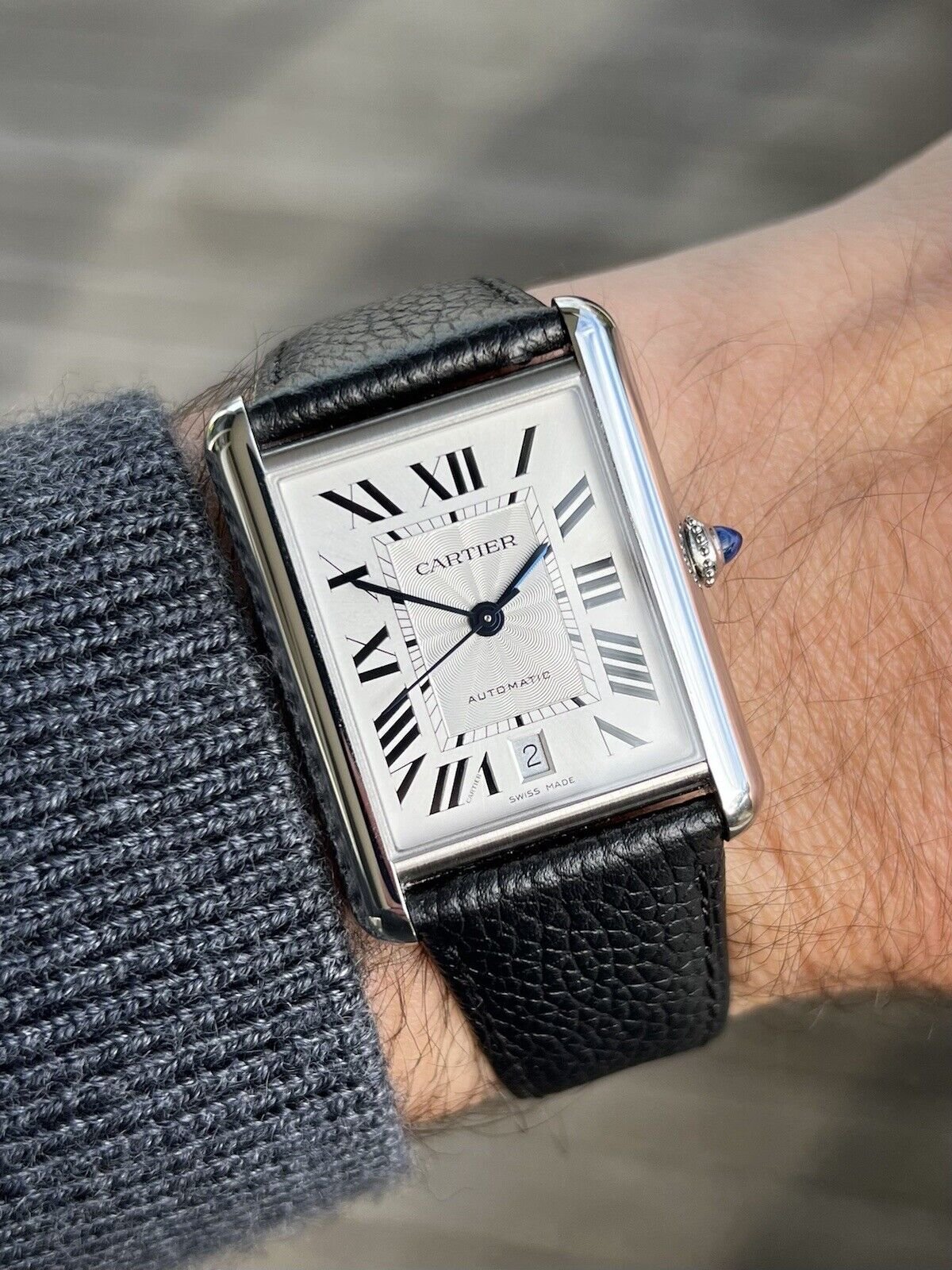 Đồng Hồ Nam Cartier Tank Must Extra Large Automatic 'Silver' WSTA0040 ...