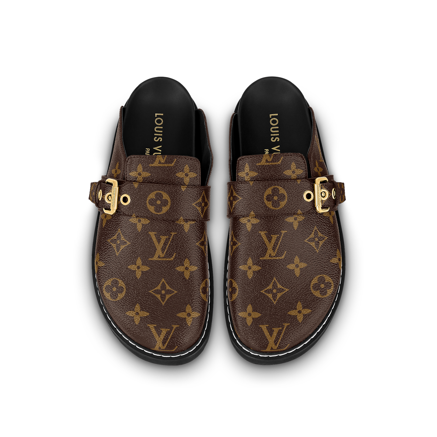 Giày Nữ Louis Vuitton LV Cosy Flat Comfort Clogs 'Cacao Brown' 1AAW6Q – LUXITY
