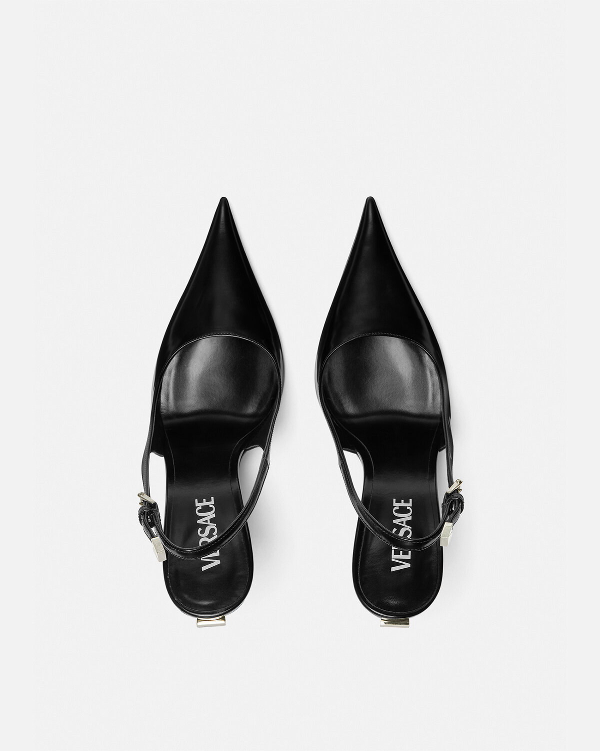 Giày Nữ Versace Pin Point Slingback Pumps 'Black' 1011153-DVT51-1B00P ...