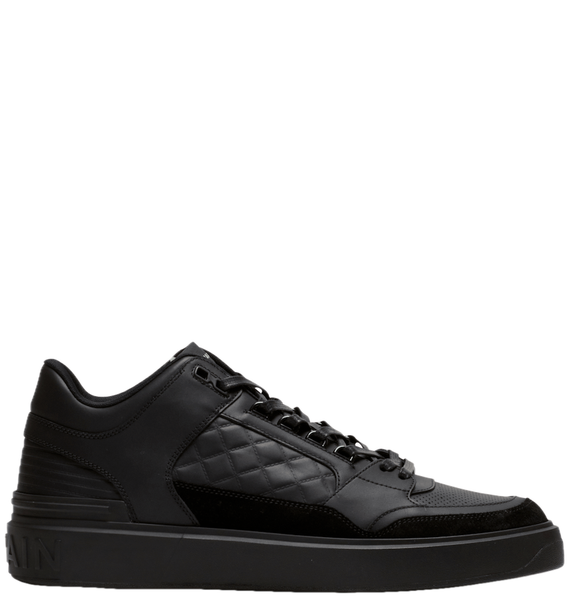 Giày Nam Balmain B-court Mid-top Sneakers 'Black' BM1VI344LUST – LUXITY