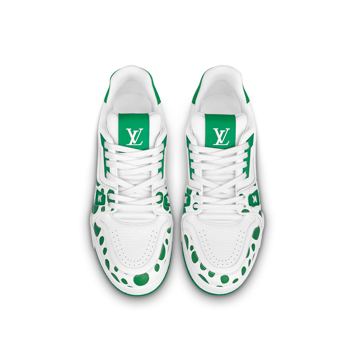 Giày Nam Louis Vuitton X Yk Lv Trainers 'White Green' 1AB8KP – LUXITY