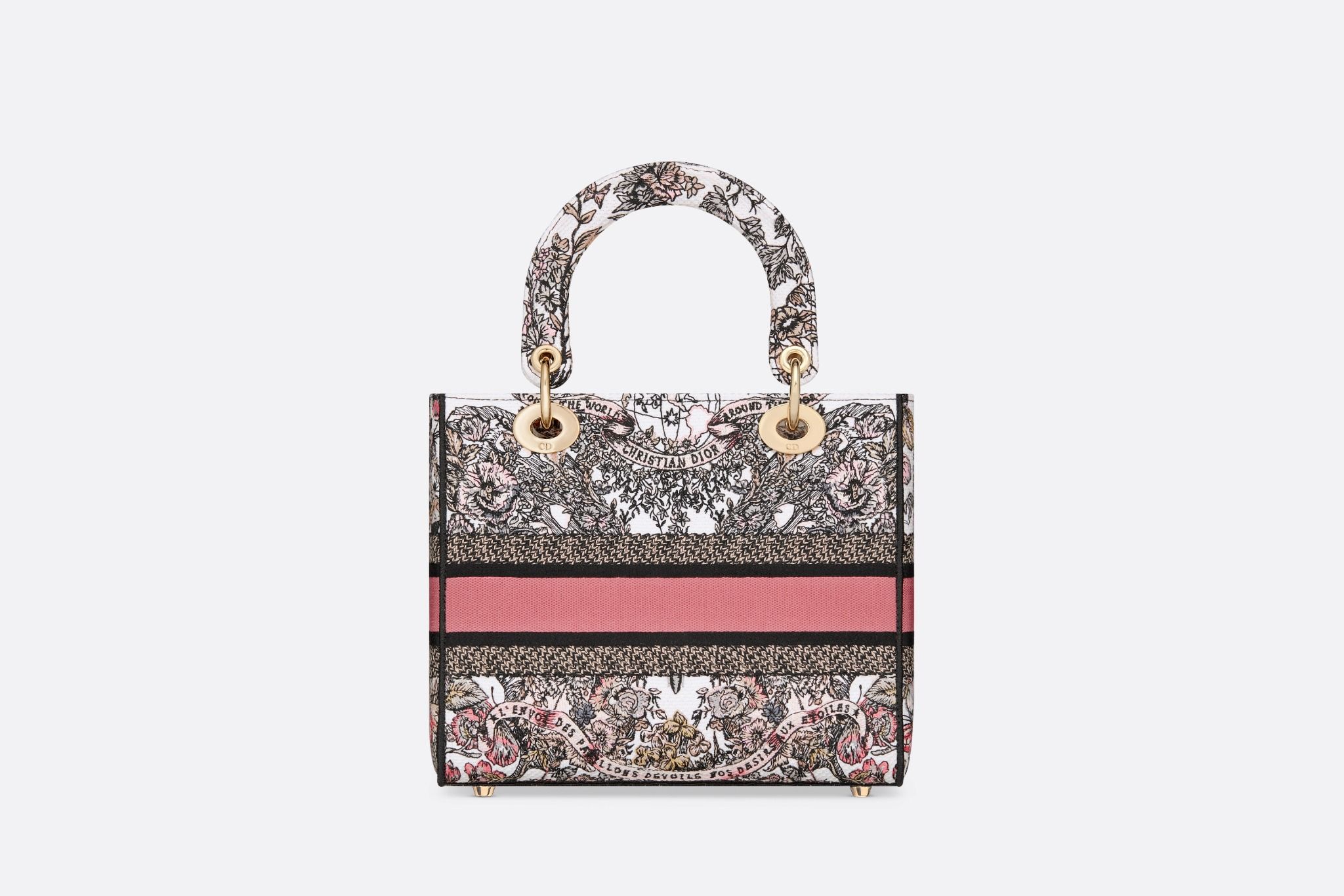 Túi Nữ Dior Medium Lady D-lite Bag 'White Pastel Pink' M0565OESO-M45E ...