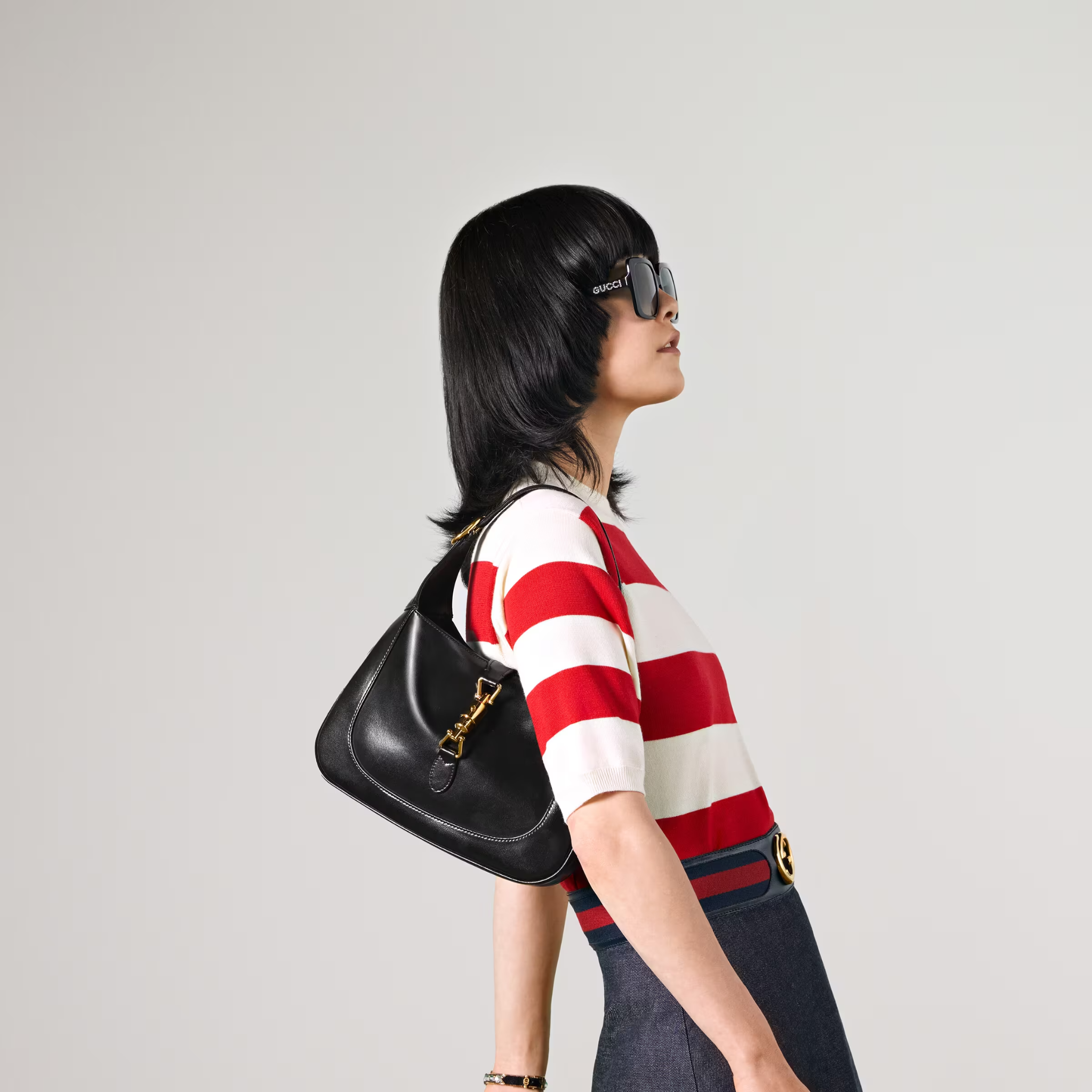 Túi Nữ Gucci Jackie 1961 Small Shoulder Bag 'Black' 36709-10O0G-1000 ...