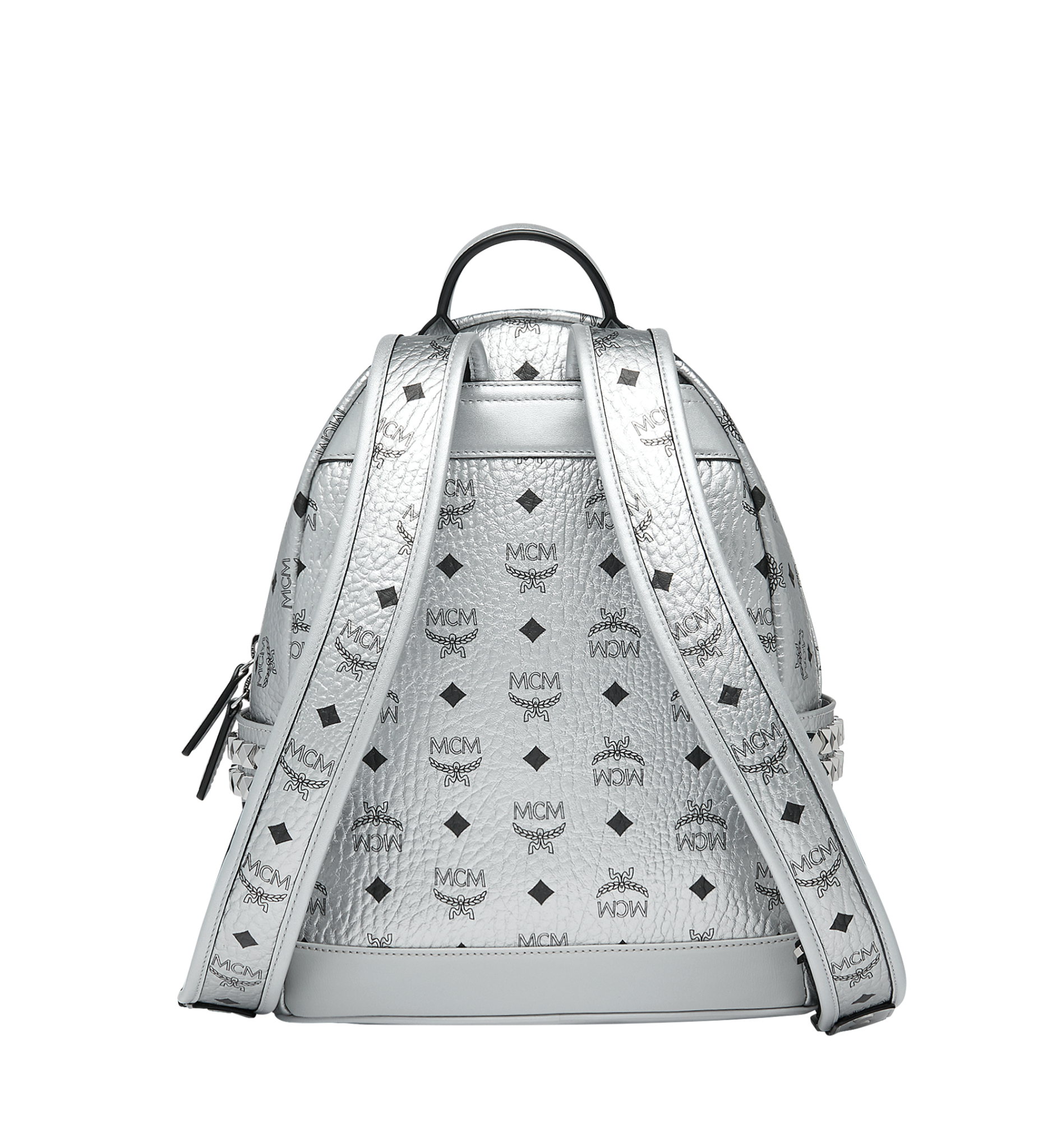 Balo Nữ MCM Stark Side Studs Backpack Visetos 'Silver' MMK9SVE43SB001 ...