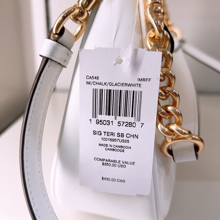 Túi Nữ Coach Terry Canvas Logo Shoulder Bag 'White' CA548-IMRFF – LUXITY