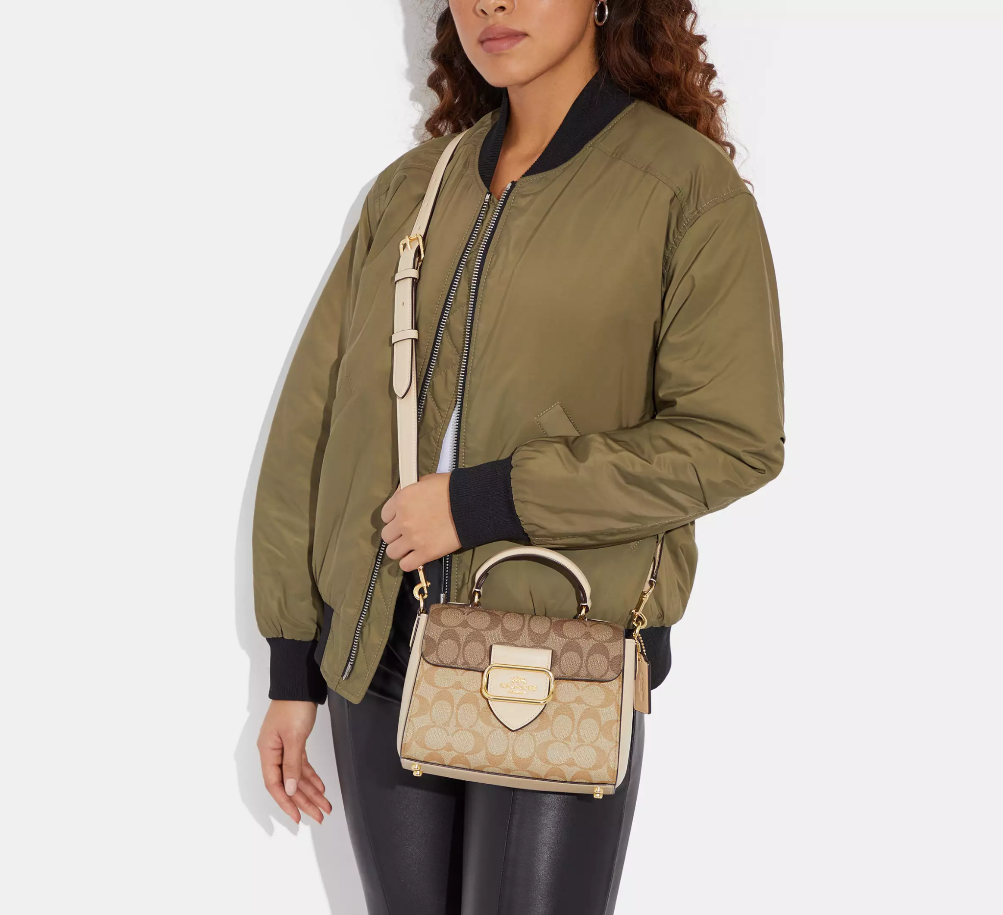 Túi Nữ Coach Morgan Top Handle Satchel Canvas 'Light Khaki' CH314-IMOT ...