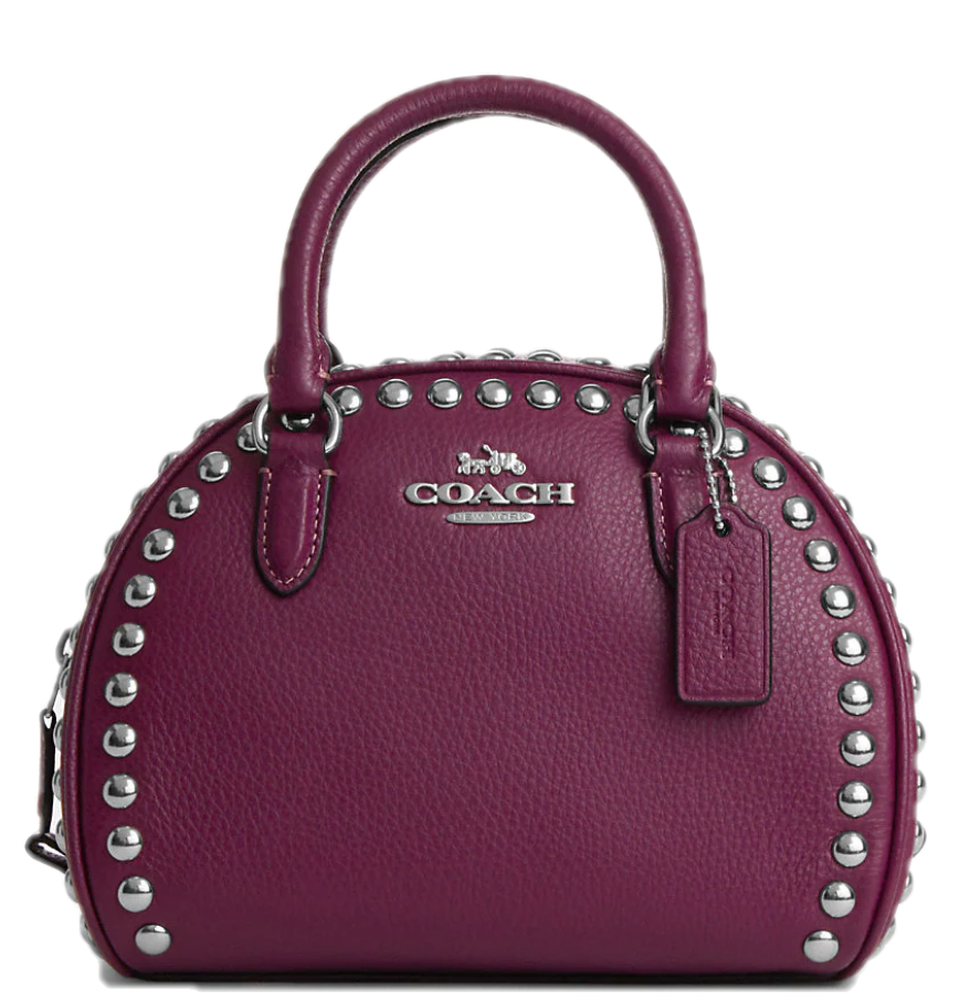 Túi Nữ Coach Sydney Satchel With Rivets 'Deep Berry' CM071-SVRPS – LUXITY