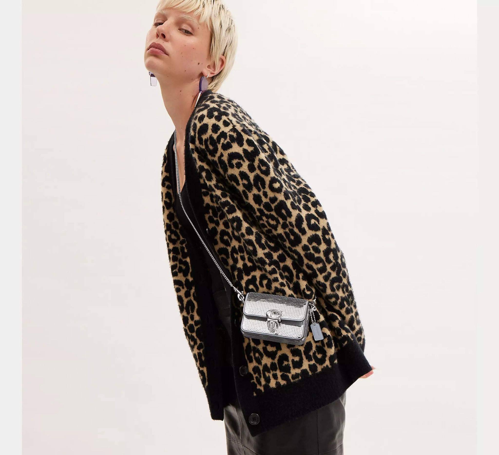 Túi Nữ Coach Studio 12 Sequins 'Silver' CM429-LHSLV – LUXITY