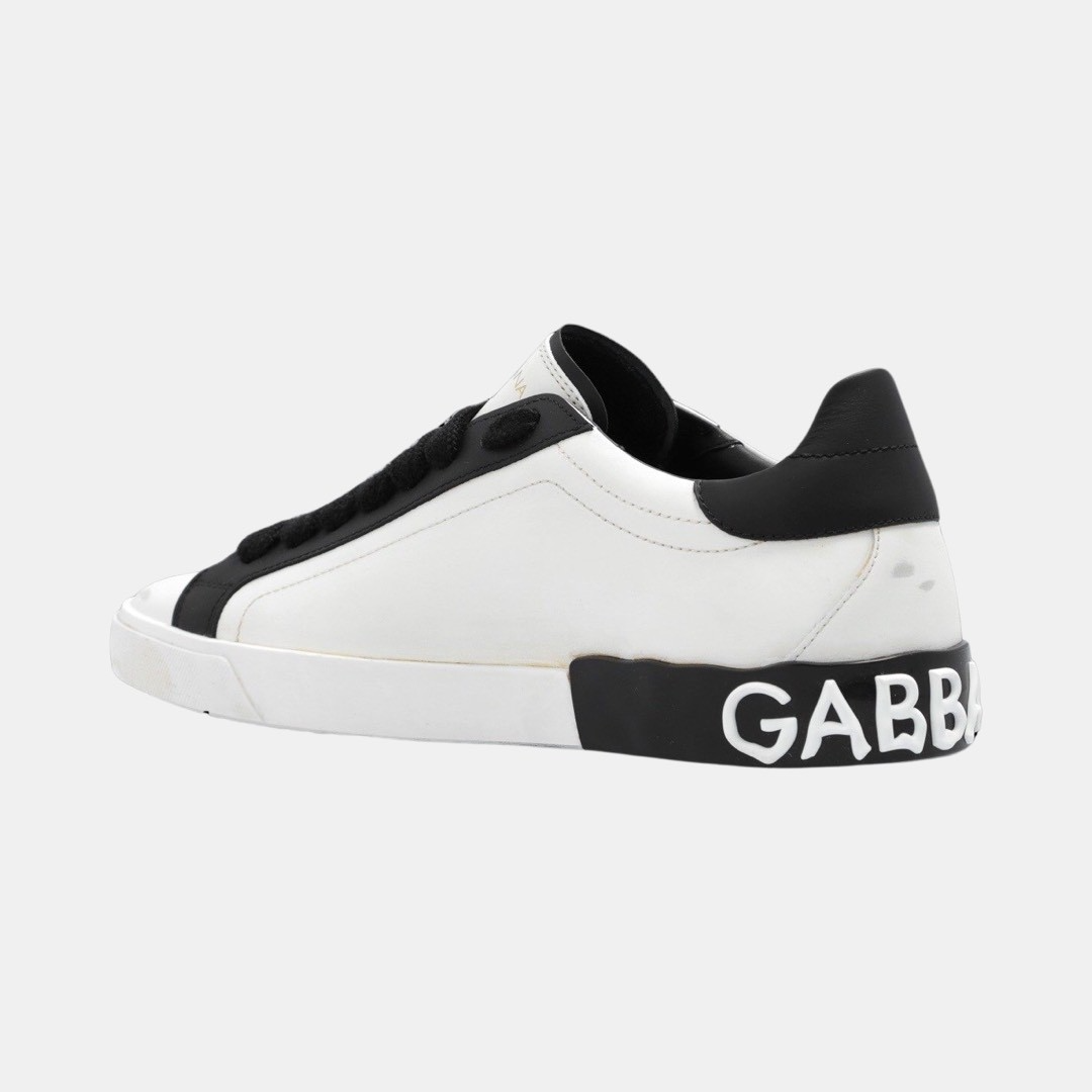 Giày Nam Dolce & Gabbana Embroidered 'White Black' CS2254-AQ192-89697 ...