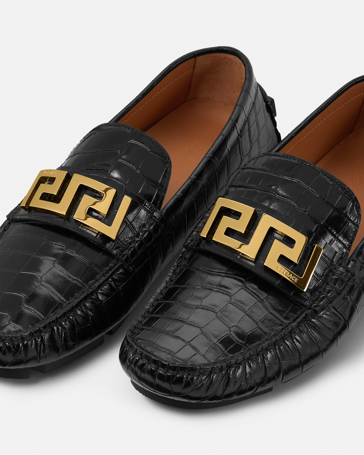 Giày Nam Versace Greca Croc-effect 'Black' 1003793-1A00999-1B00V – LUXITY