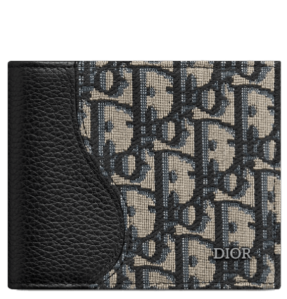 Ví Nam Dior Saddle Bifold Card Holder 'Beige Black' 2ADBH076YKS-H05E ...