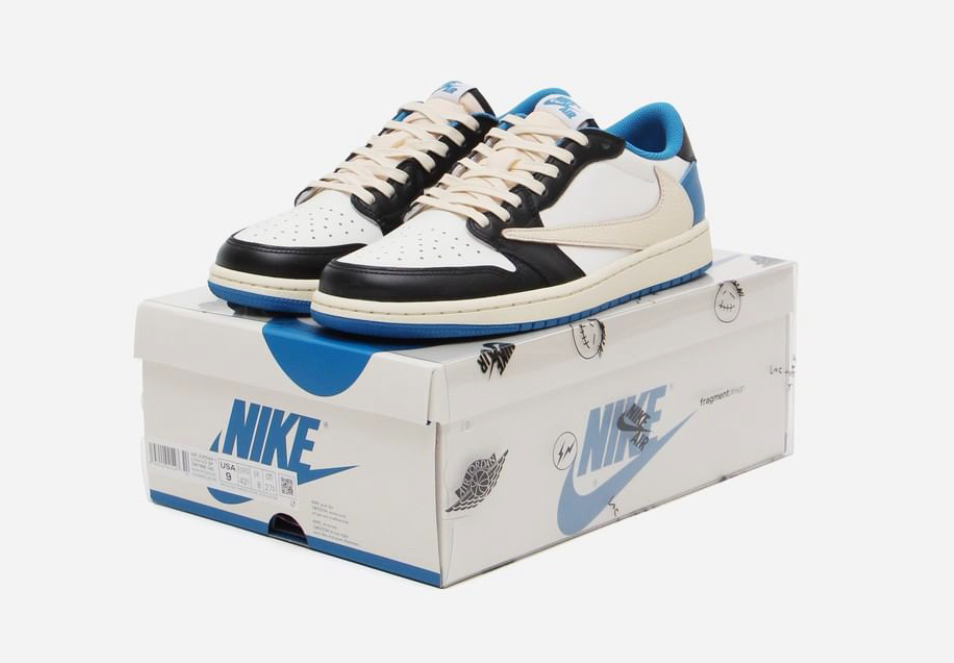 Giày Nike Fragment Design x Travis Scott x Air Jordan 1 Low DM7866-140 ...