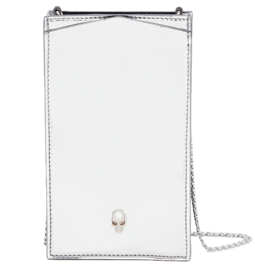 Túi Nữ Alexander McQueen Skull Phone Case 'Silver' 6320351MA571402 – LUXITY