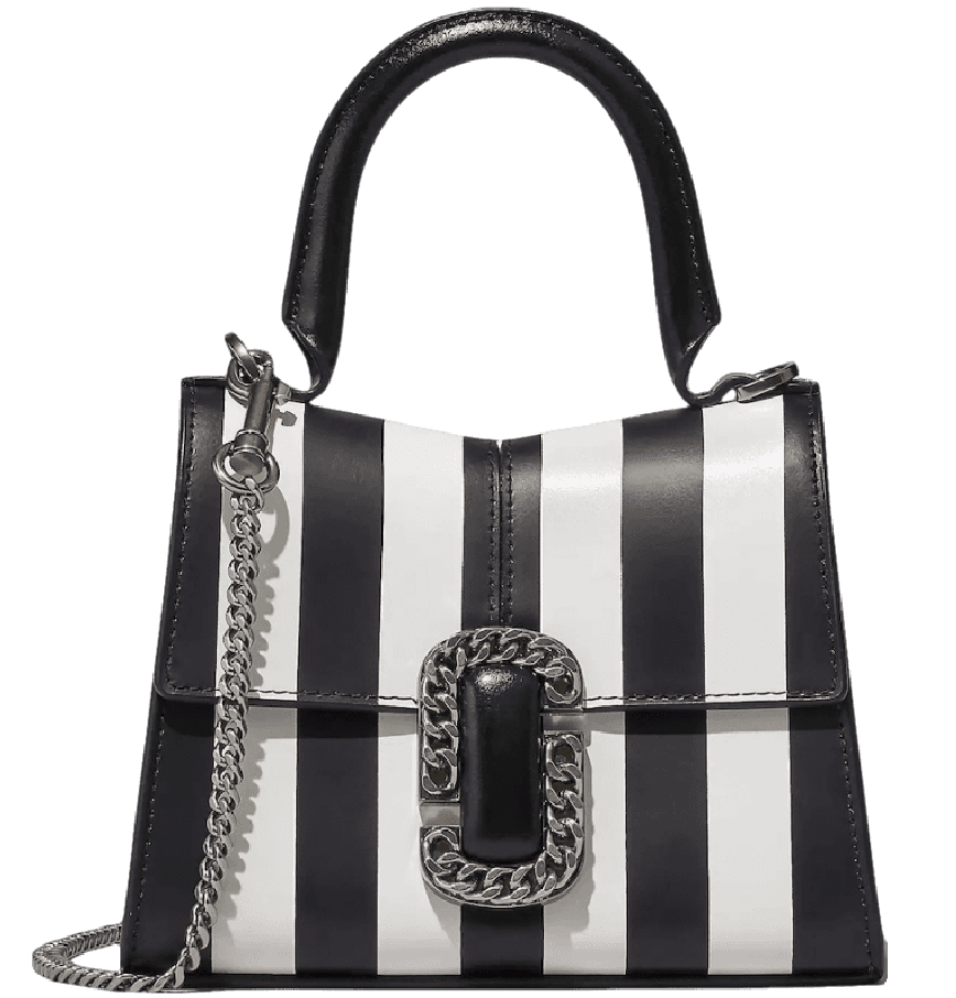 Túi Nữ Marc Jacobs Striped St. Marc Mini 'Black White' 2P3HSC005H01 ...