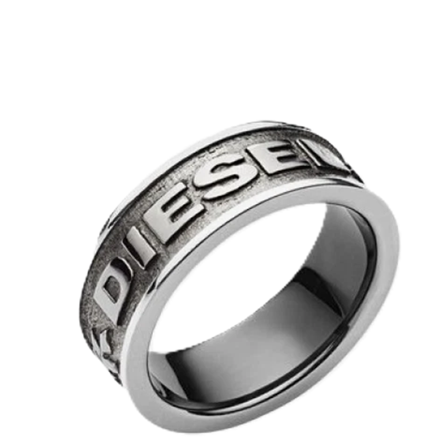 Nhẫn Diesel Stainless Steel Band Ring 'Silver' DX1108 – LUXITY