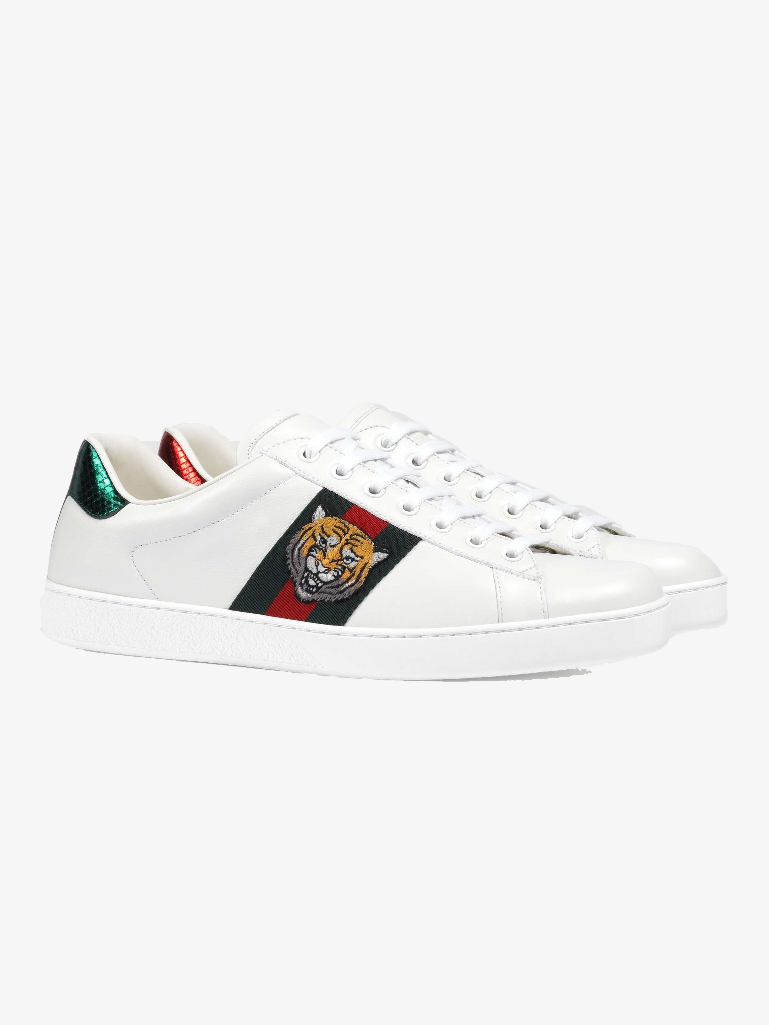 Giày Nữ Gucci Ace Embroidered 'Tiger' 457132-A38G0-9064 – LUXITY