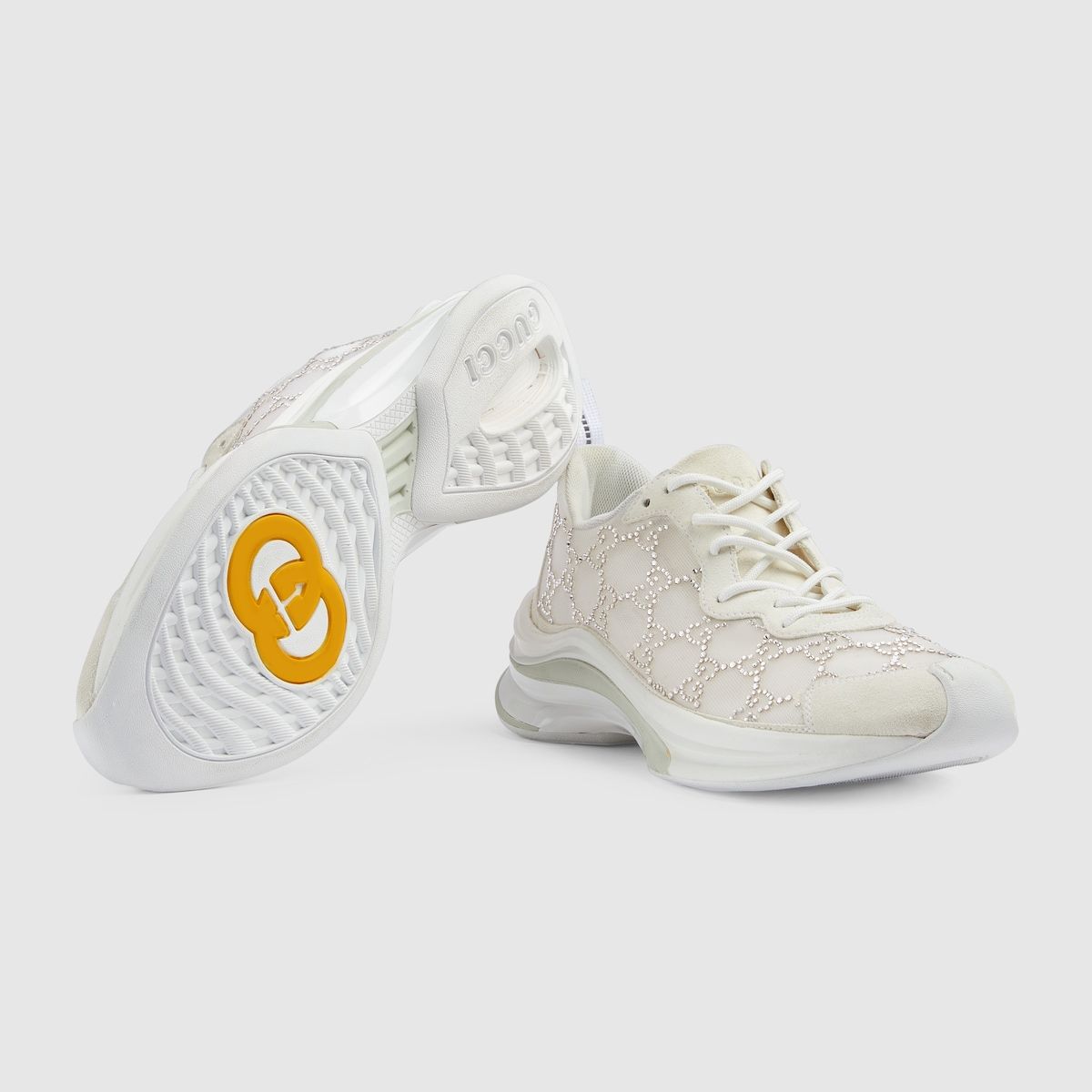 Giày Nữ Gucci Run GG Mesh Sneaker 'White' 758088-FACG4-9086 – LUXITY