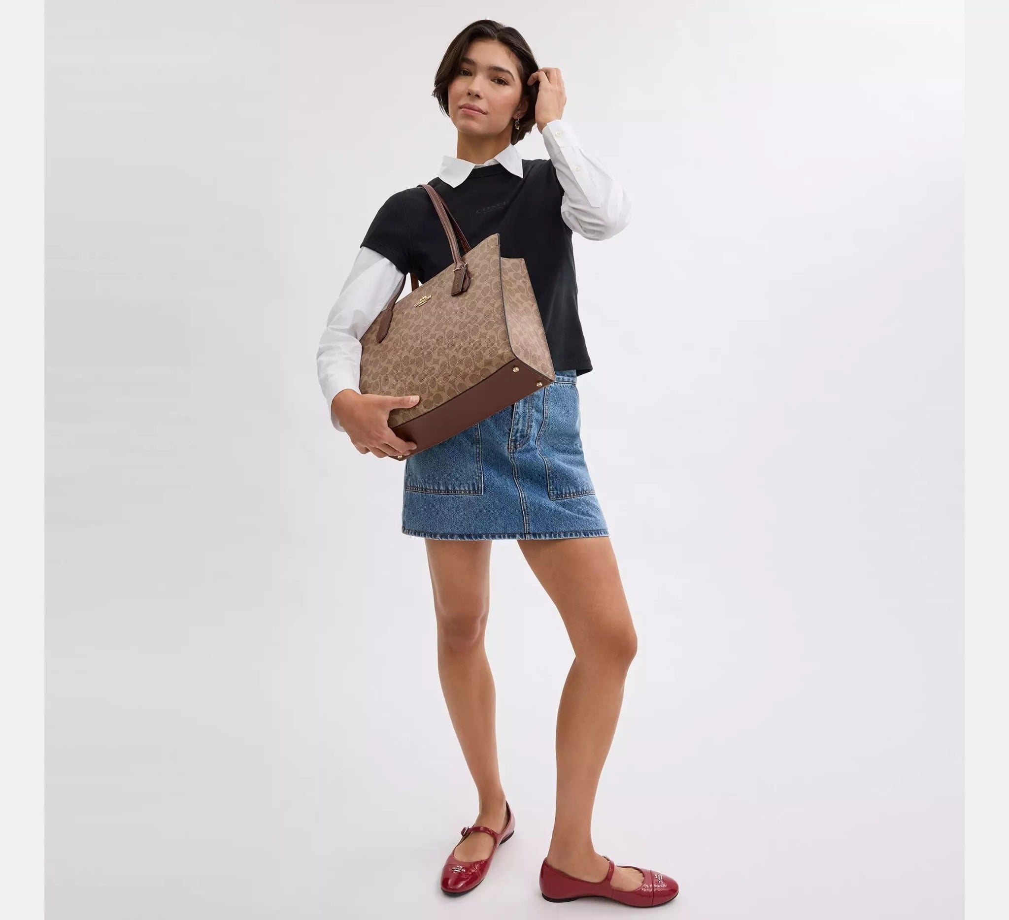 Túi Nữ Coach Tote Nina 'Tan' CW494-IMXHE – LUXITY