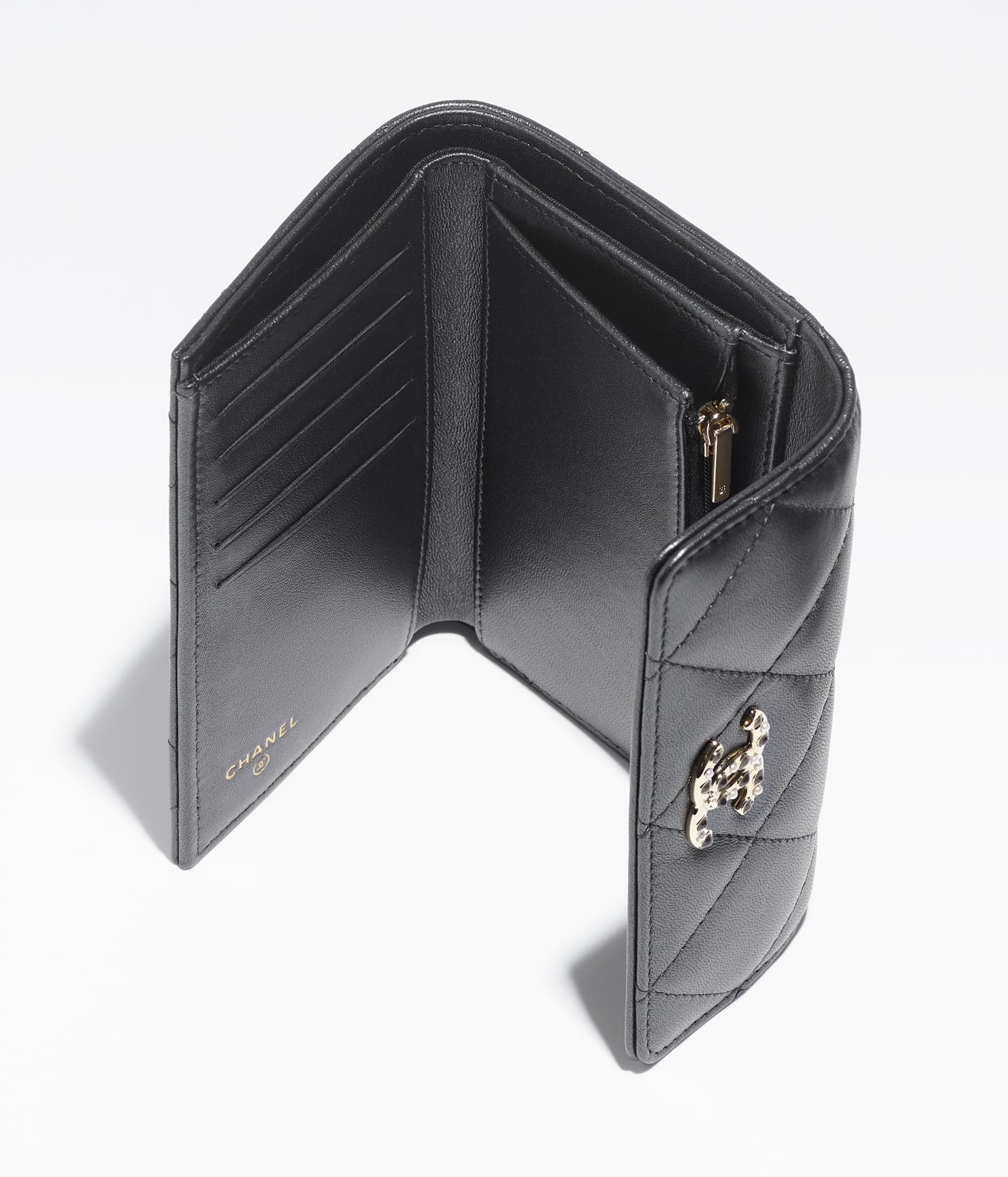 Ví Nữ Chanel Pearly Resin Gold Tone Metal 'Black' AP3329-B10739-94305 ...