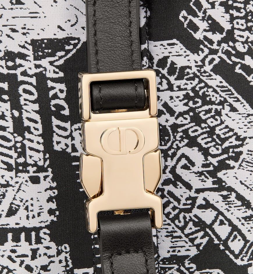 Túi Nữ Dior Medium Diortravel Nomad Pouch 'Black White' S5554OBQD-M993 – LUXITY