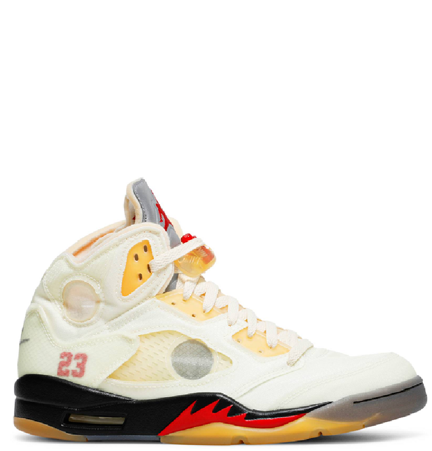 Giày Nike Air Jordan 5 Retro Off-White 'Sail' DH8565-100 – LUXITY