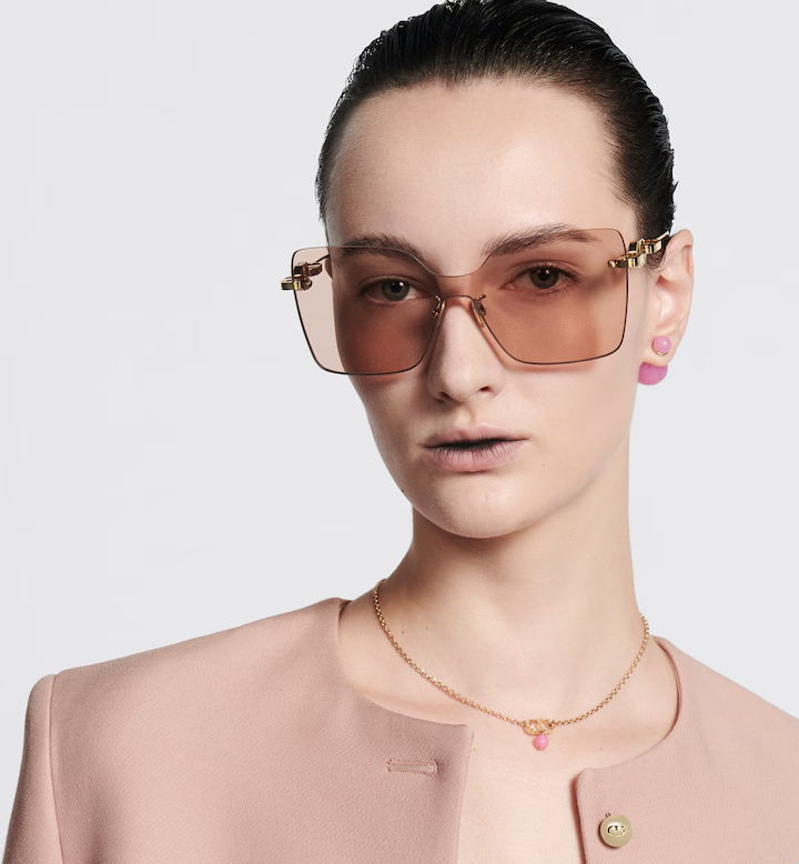 Kính Nữ Dior CD Chain M1U 'Nude Square' CDCHM1UXR-B0L0 – LUXITY