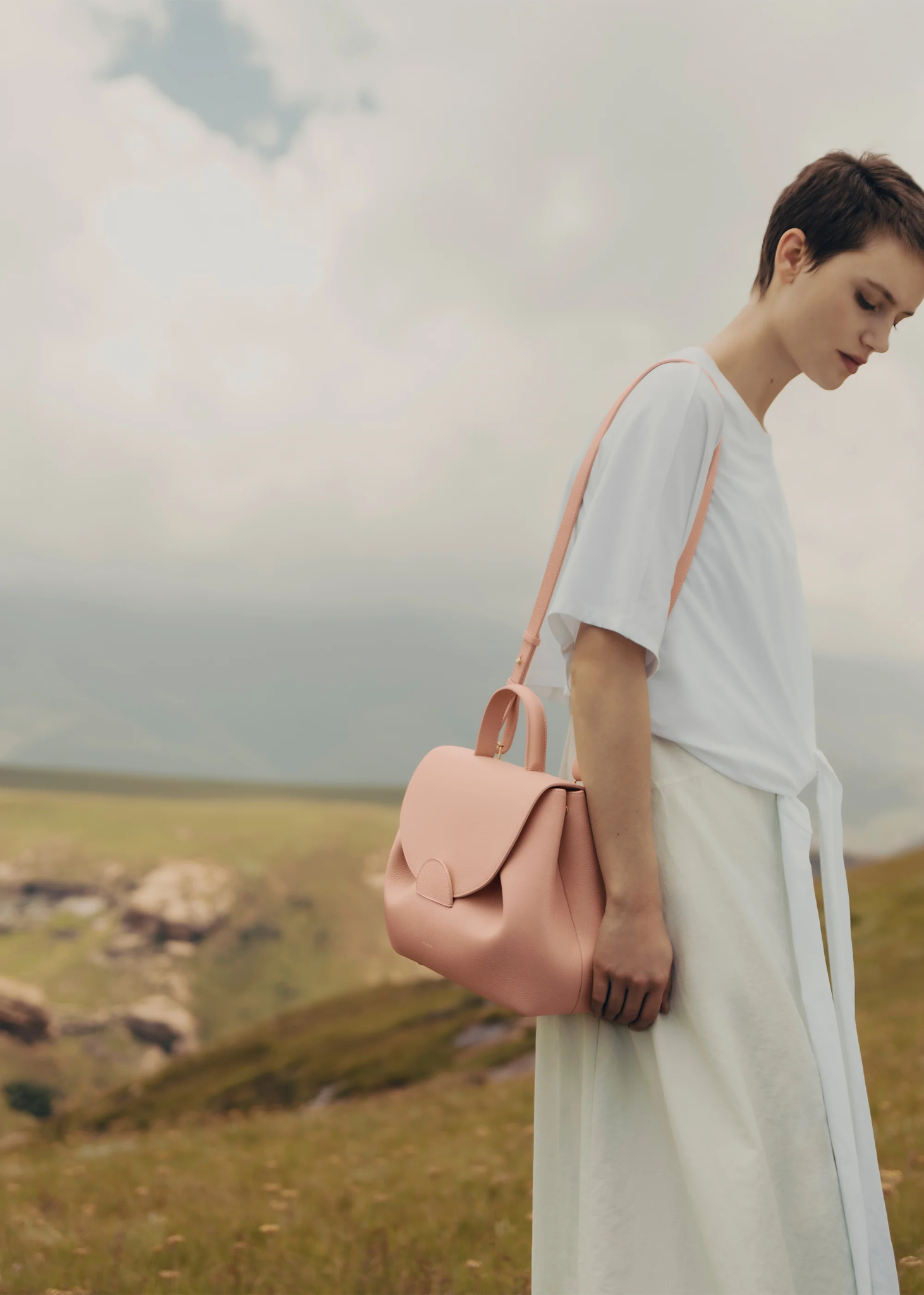 Túi Nữ Polene Numéro Un Textured 'Pink' – LUXITY