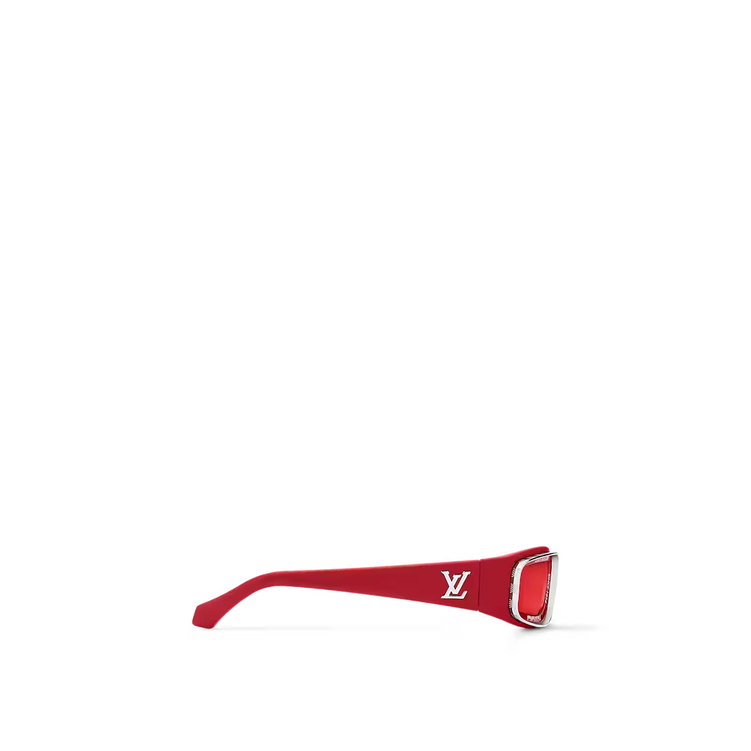 Kính Nam Louis Vuitton Super Vision Low Square Sunglasses 'Red' Z2389W ...