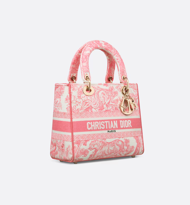 Túi Nữ Dior Medium Dioriviera Lady D-Lite 'Pink Toile' M0565OTDT-M03I ...