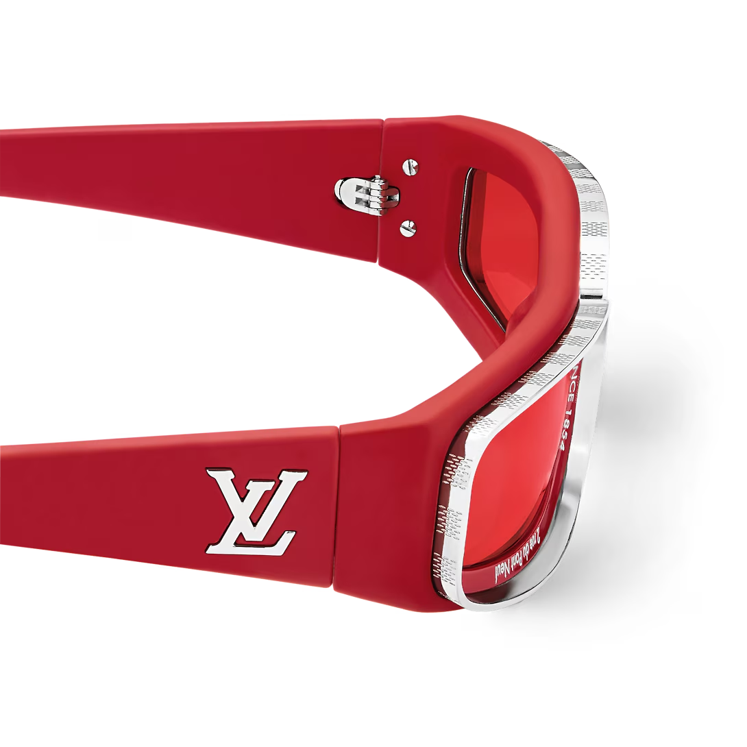 Kính Nam Louis Vuitton Super Vision Low Square Sunglasses 'Red' Z2389W ...
