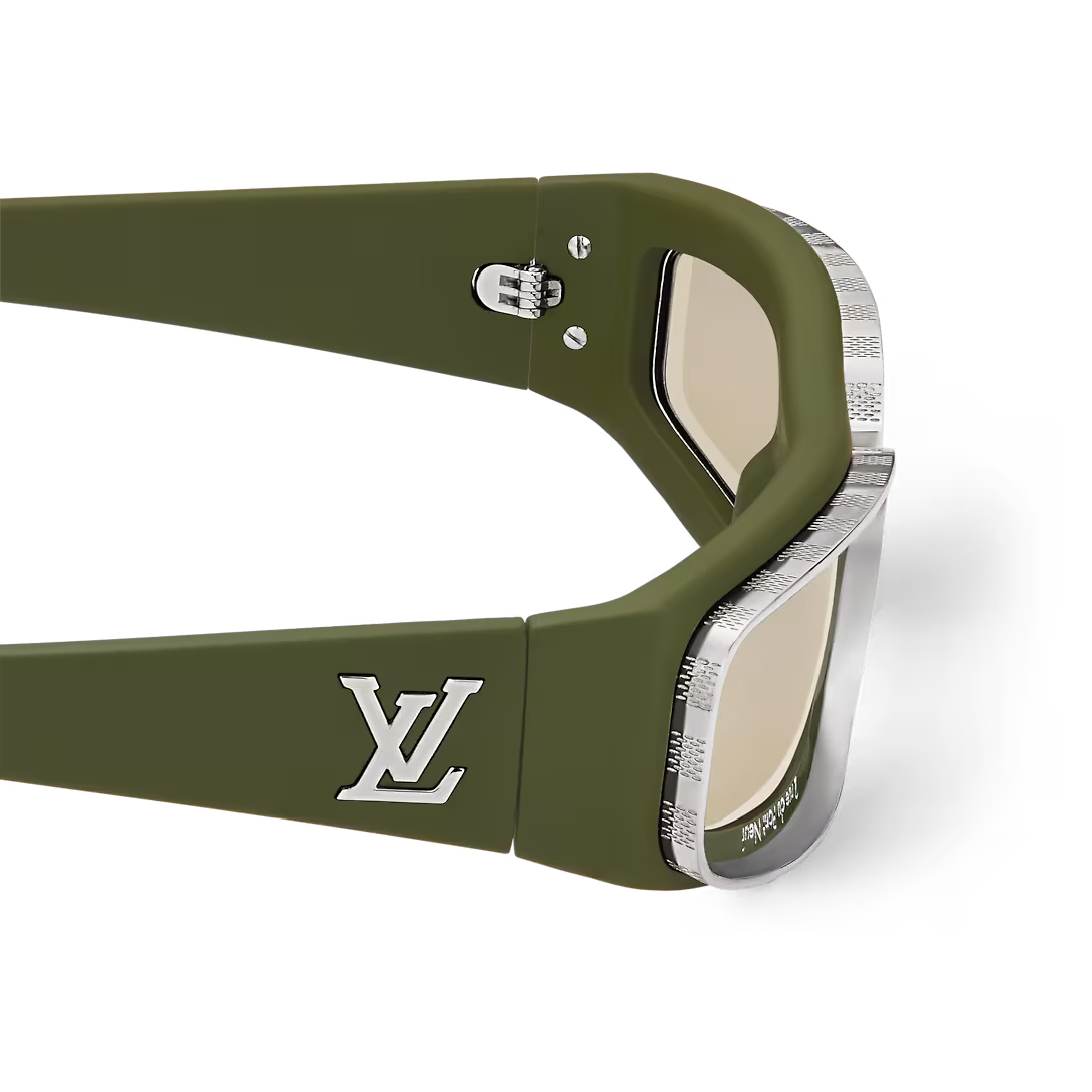 Kính Nam Louis Vuitton LV Super Vision Low Square 'Green' Z2397W – LUXITY