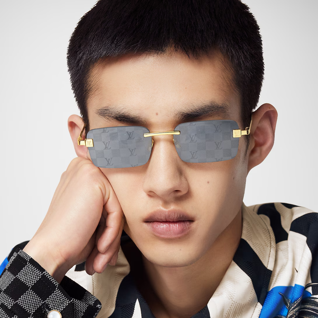 Kính Nam Louis Vuitton LV Pure Low Square Sunglasses 'Black' Z2194U ...