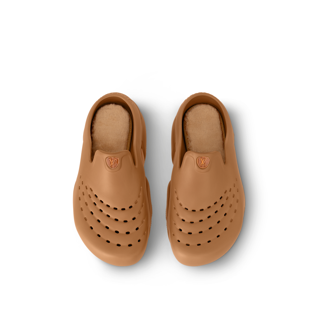 Giày Nam Louis Vuitton LV Shark Clogs 'Brown' 1ACEXT – LUXITY