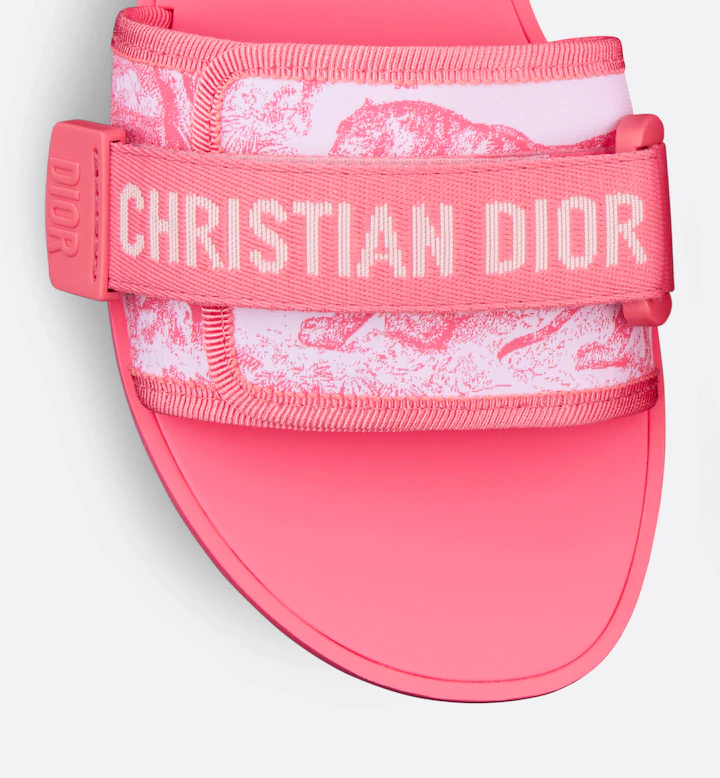 Dép Nữ Dior Dioriviera Dio(R)Evolution Slide 'Pink' KCQ431TJY-S73P – LUXITY