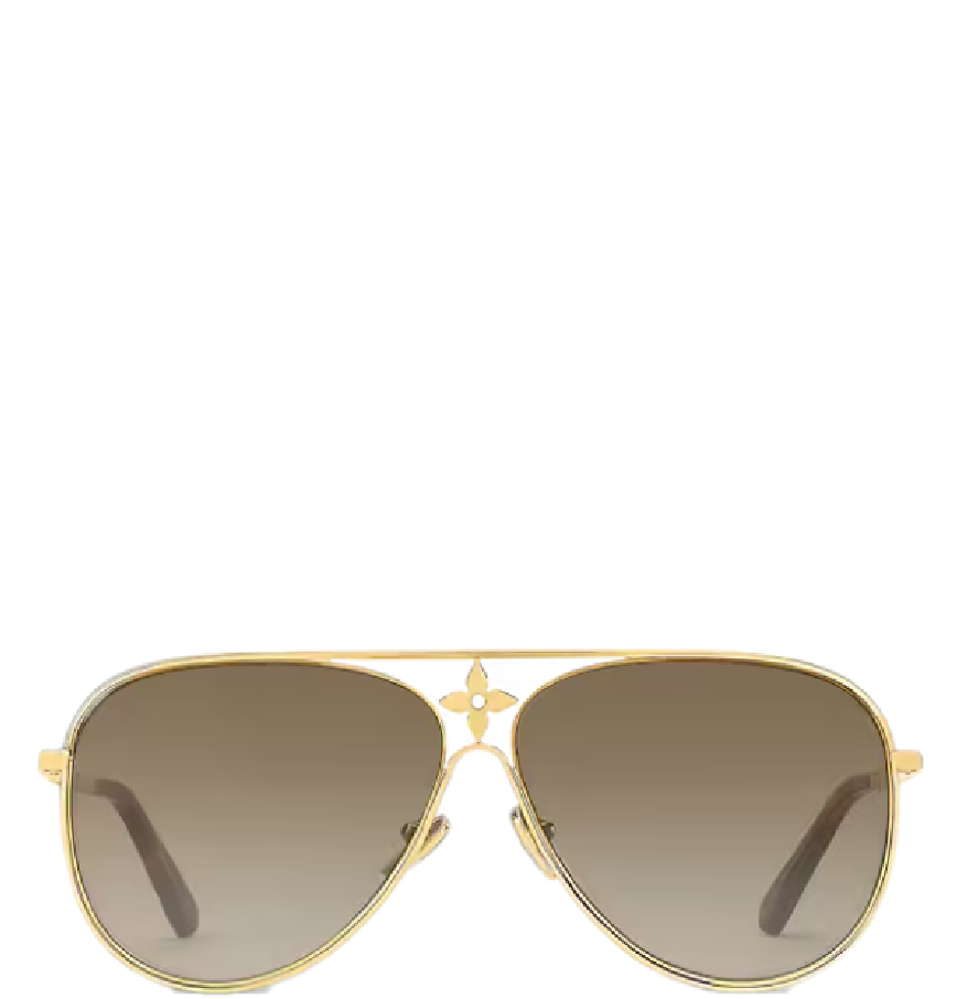 Kính Nữ Louis Vuitton LV Star Pilot Sunglasses 'Gold' Z1870U – LUXITY