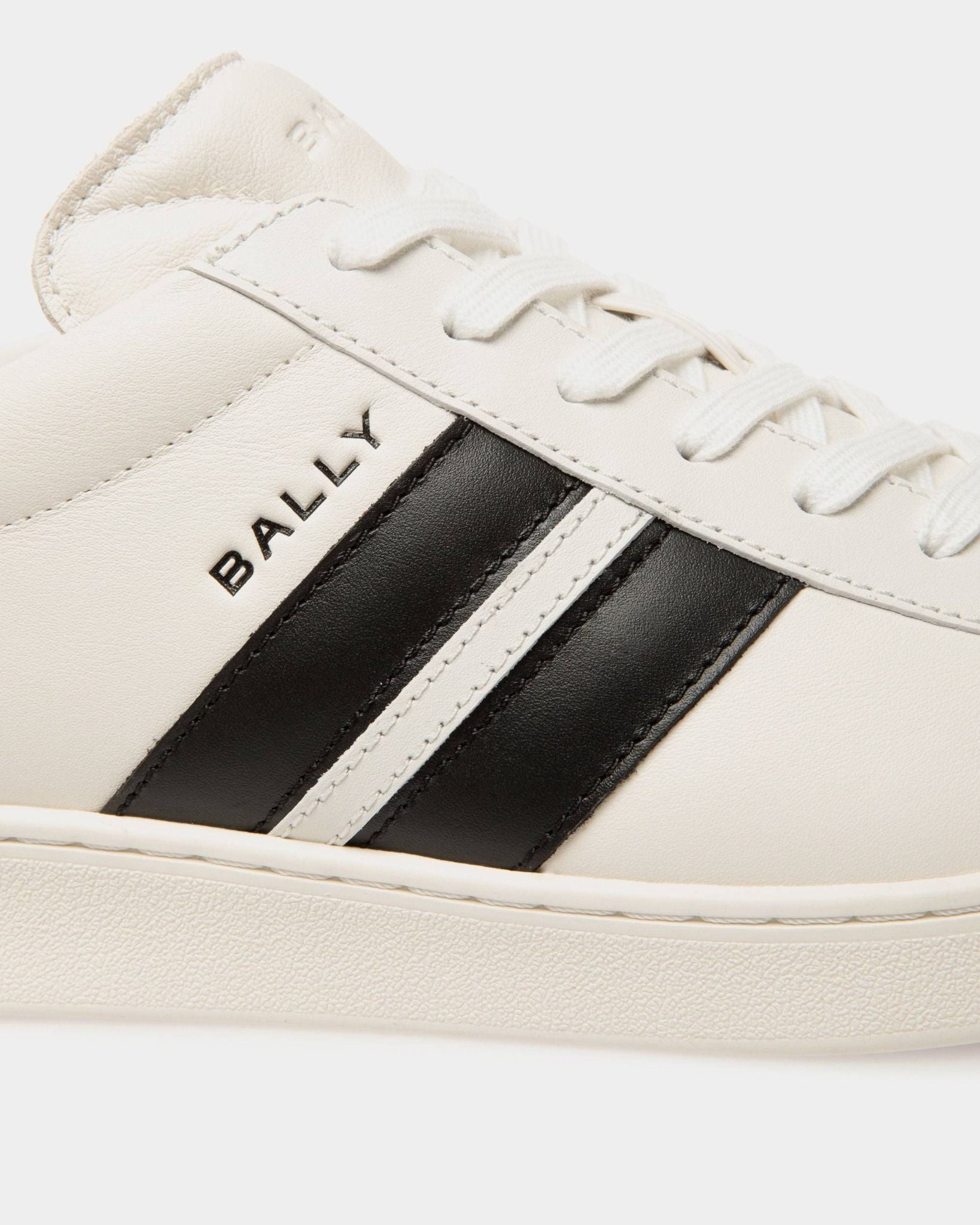 Giày Nam Bally Tennis Sneaker 'White Black' 6308060 – LUXITY