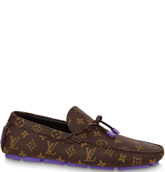 Giày Nam Louis Vuitton Driver Moccasin 'Ebene' 1AAF22 – LUXITY