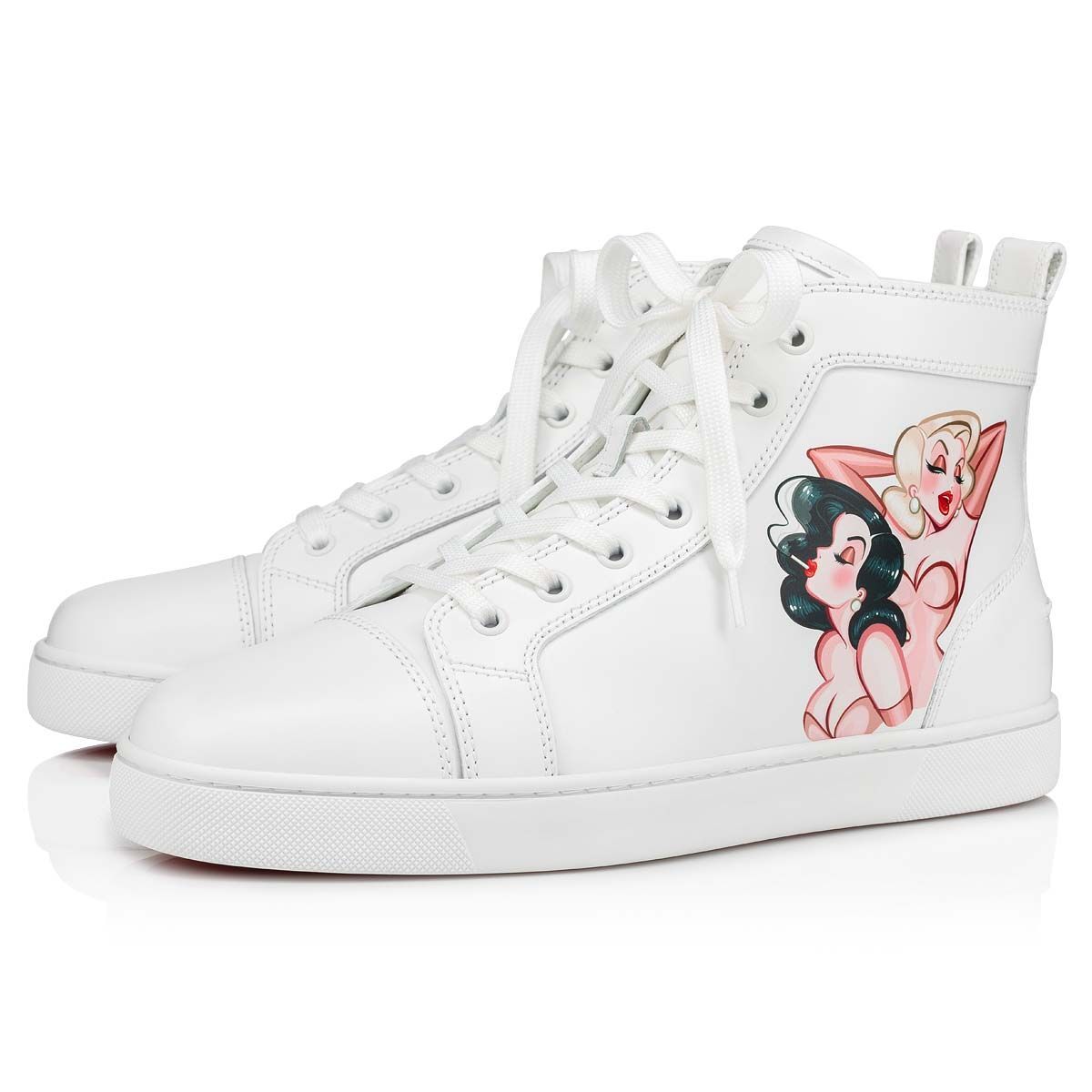 Giày Nam Christian Louboutin Loupin Up 'Bianco' 1220212W414 – LUXITY
