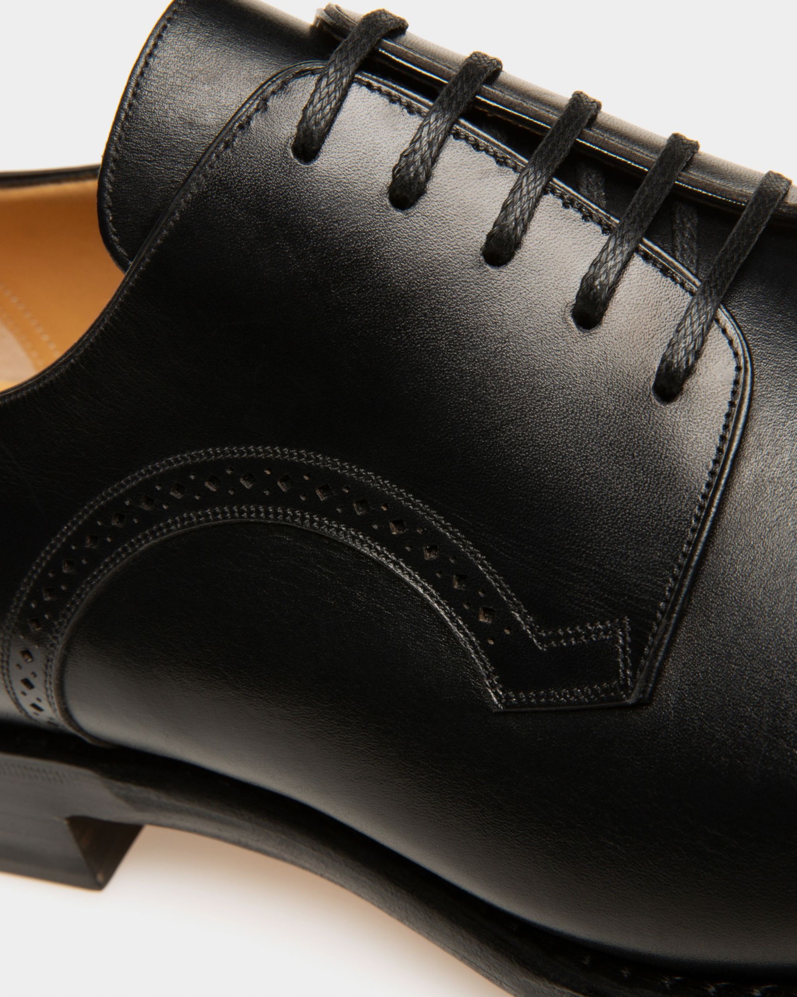 Giày Nam Bally Scamardo Leather Derby Shoes 'Black' 6231318 – LUXITY