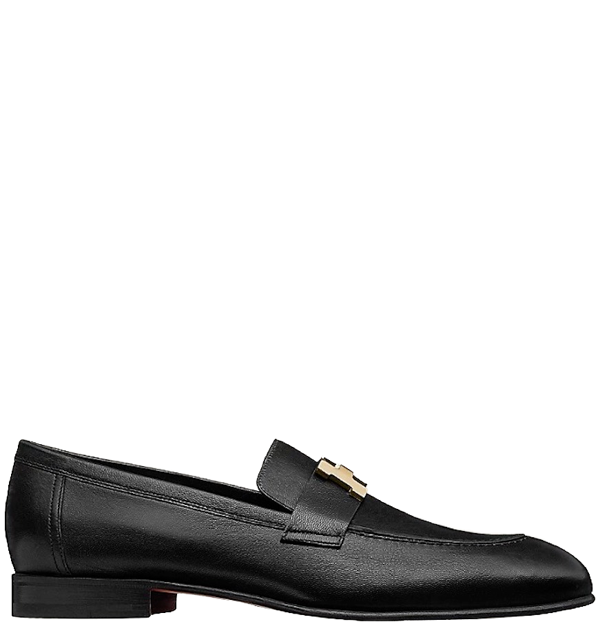 Giày Nam Hermes Paris Loafer 'Noir Permabrass' H192435ZAN0400 – LUXITY