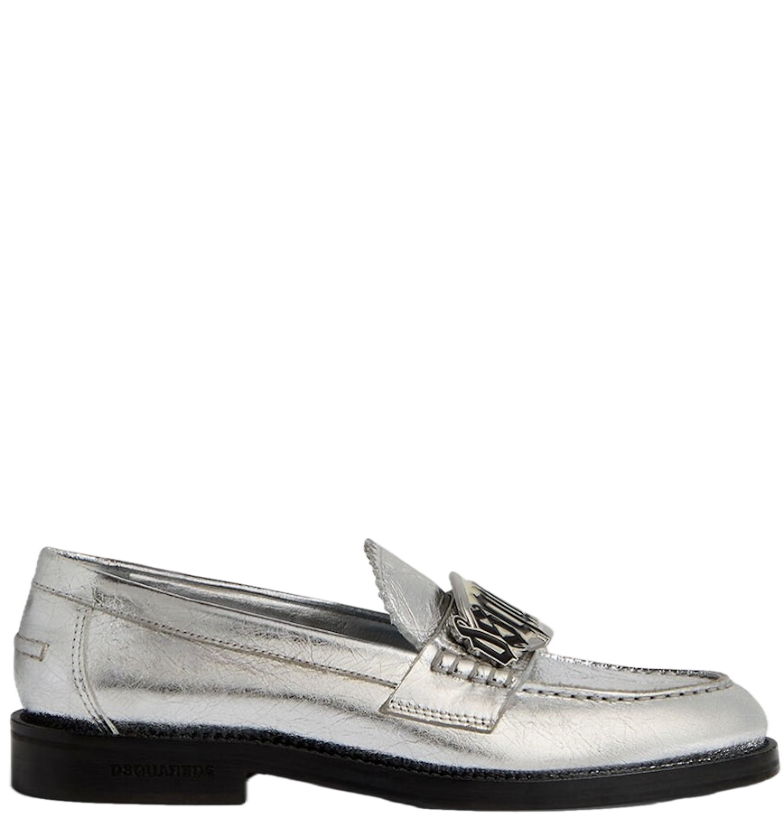 Giày Nữ Dsquared2 Gothic Loafers 'Silver' LOW0016140073402137 – LUXITY