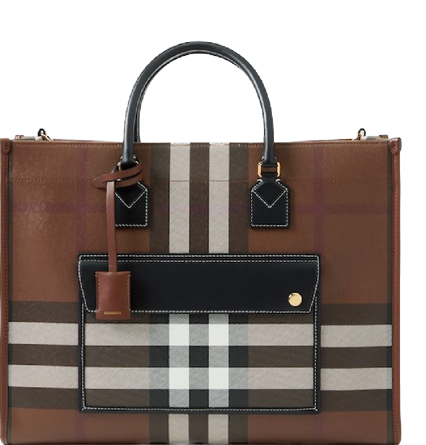 Túi Nữ Burberry Medium Freya Tote 'Dark Brown Birch' 80696601 – LUXITY