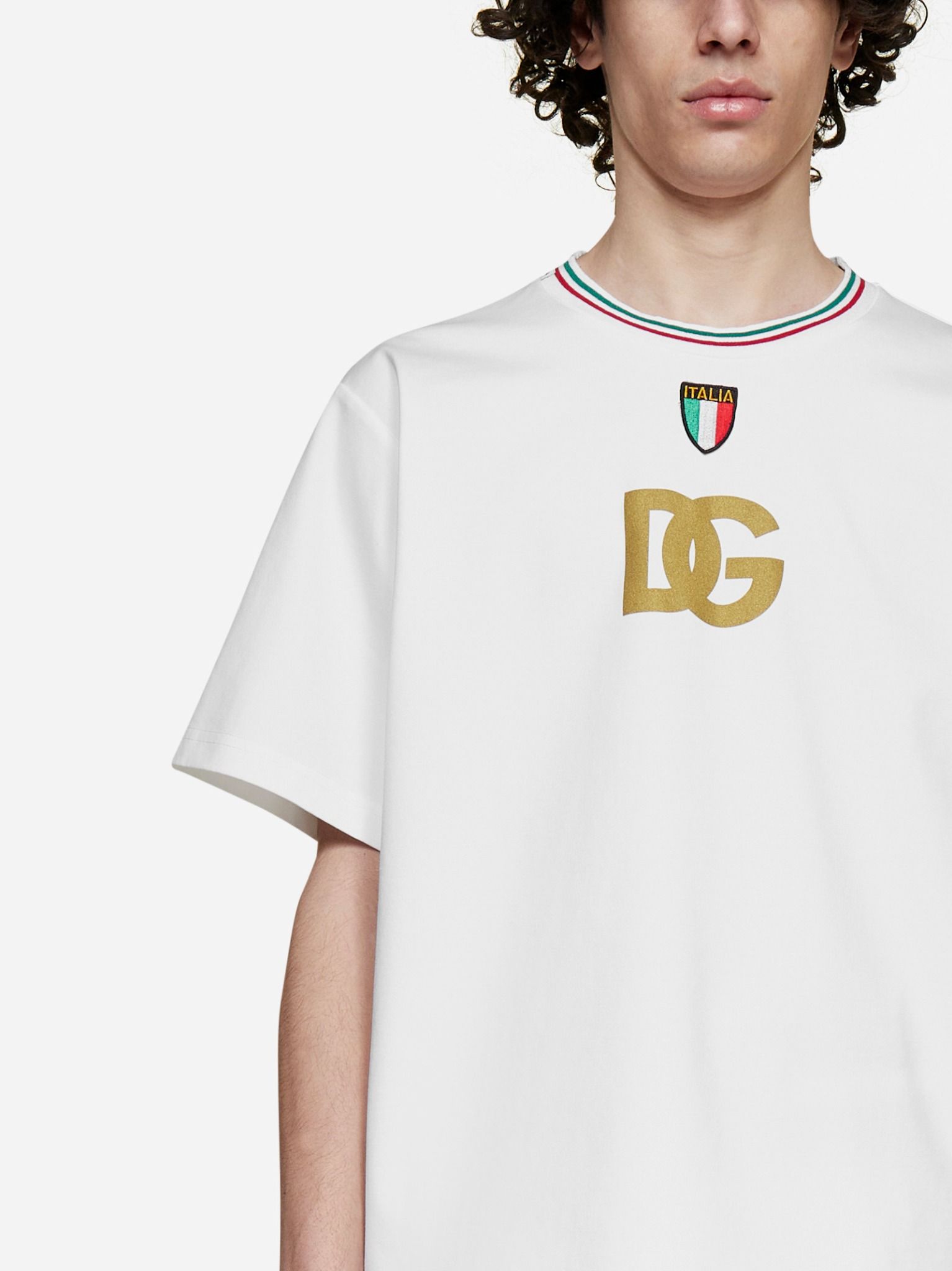 Áo Nam Dolce & Gabbana Logoed Scudetto Patch 'White' G8NV9ZFUGK4W0001 ...