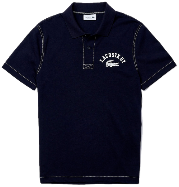 Áo Lacoste Lettered Ultra-light Knit Polo Shirt 'Black' YH0028-00 – LUXITY