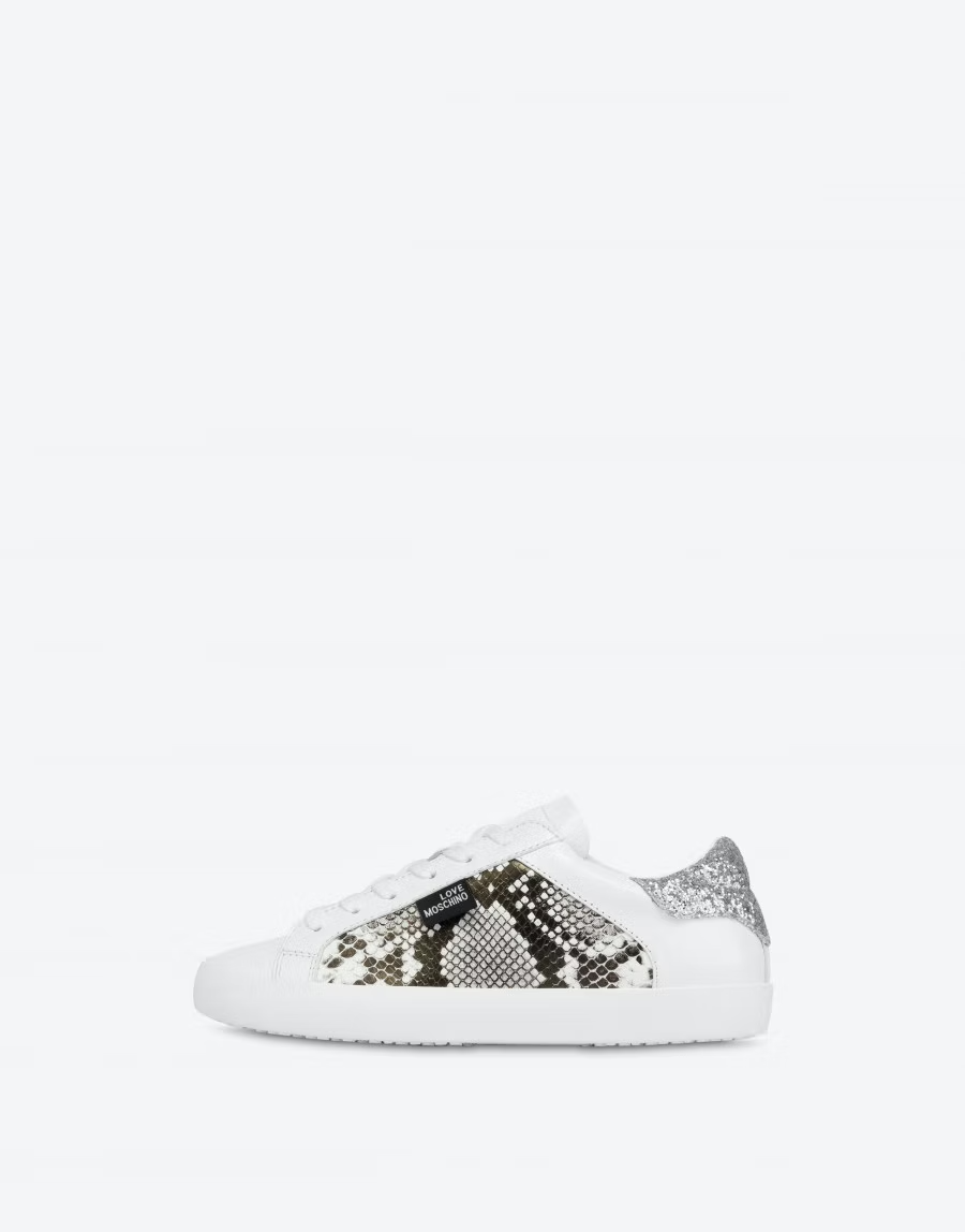 Giày Moschino Nữ Python Print Sneakers 'Grey' JA15542G0EJC295A – LUXITY