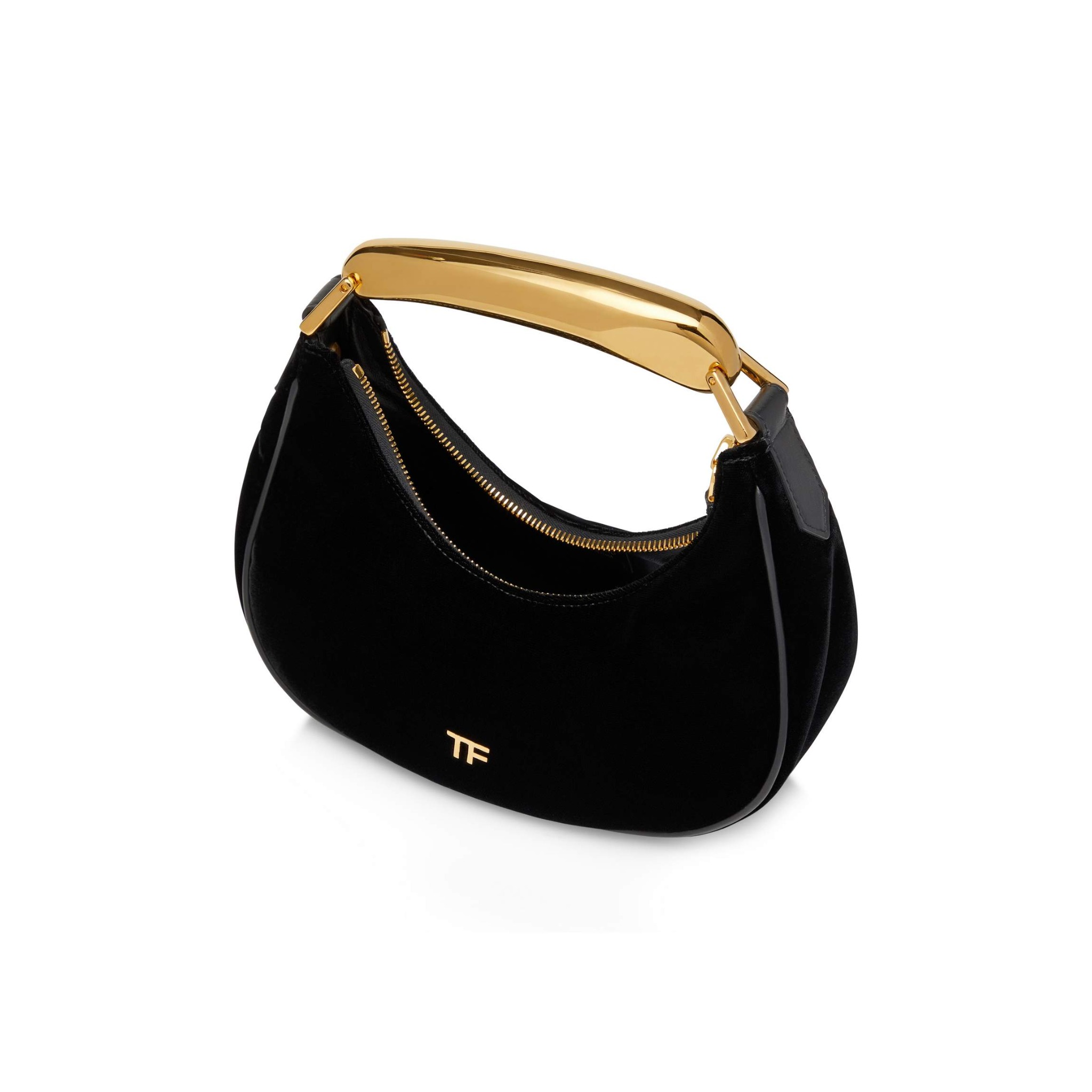 Túi Nữ Tom Ford Velvet Bianca Mini Hobo 'Black' L1470T-TVE005 – LUXITY