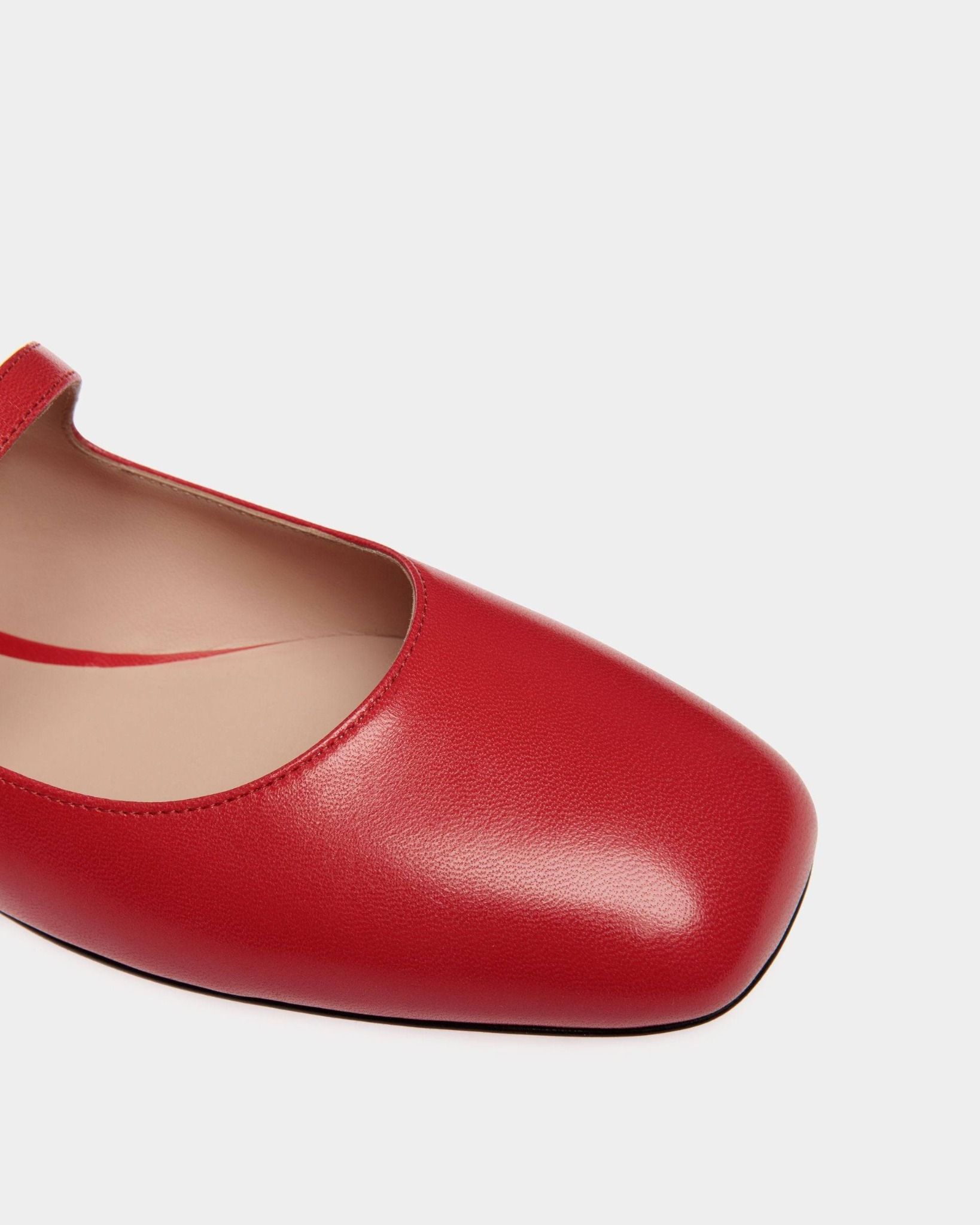 Giày Nữ Bally Ballyrina Flat 'Red' 6308502 – LUXITY