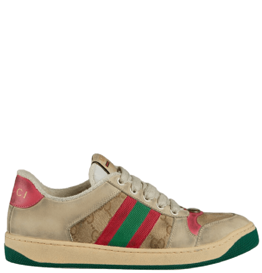 Giày Nữ Gucci Screener Leather Sneaker 'Beige' 570443-9Y920-9665 – LUXITY